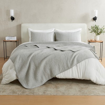 Kenneth Cole Velvet Square King Quilt Set : Target