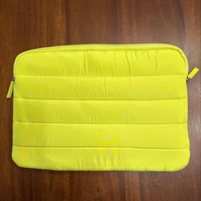 Anecdote Puffer Laptop Case - 15/16 Inch - Neon Yellow : Target