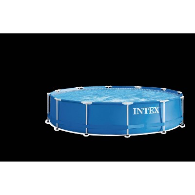 Intex 13' X 33" Metal Frame Above Ground Pool With Filter Pump : Target