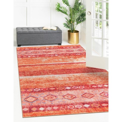 Unique Loom 2' 0 X 3' 0 Verona Timeless Rust Red Rectangle Area Rug ...