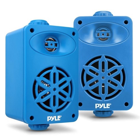 Pyle 3.5" Waterproof Bluetooth Outdoor Speaker System - Blue, 200w ...