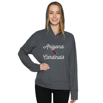 Nfl Arizona Cardinals Girls' Cropped Hooded Sweatshirt - S : Target