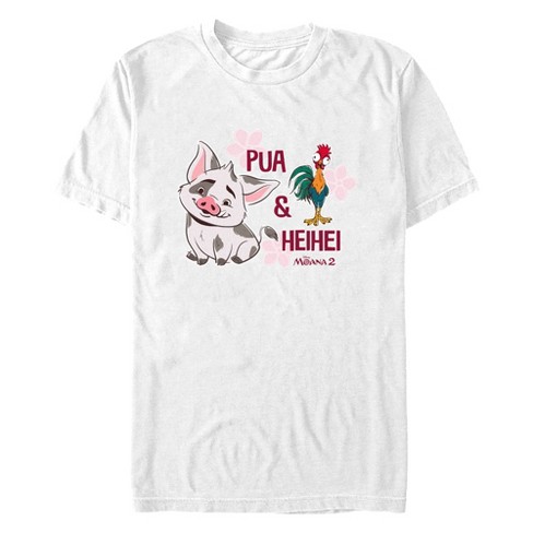 Men's Moana 2 Pua & Heihei T-shirt - White - 3x Large : Target