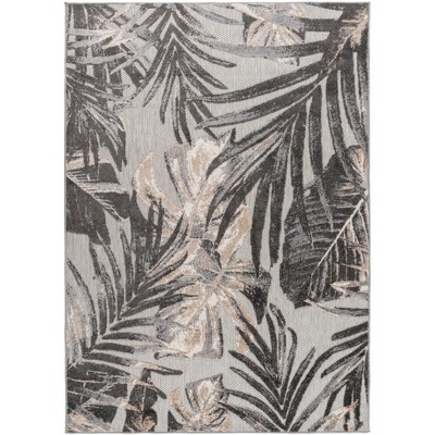 World Rug Gallery Floral Leaves Indoor/outdoor Area Rug : Target