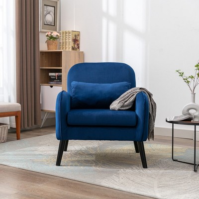 Yaheetech Fabrics Upholstered Accent Chair Arm Chair For Living Room ...