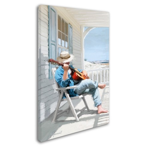 Trademark Fine Art -the Macneil Studio 'man And Guitar' Canvas Art - 16 ...