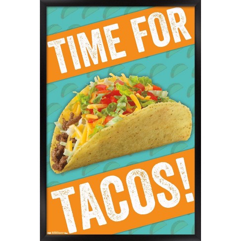Trends International Time For Tacos! Framed Wall Poster Prints : Target