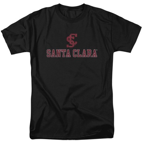 Santa Clara University Official Distressed Primary Logo Adult T Shirt ...