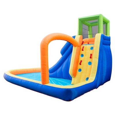 Banzai Sun 'n Splash Fun 12' X 9' X 7' Kids Inflatable Outdoor Backyard ...