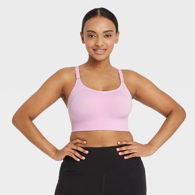 Women's Medium Support Seamless Cami Bra - All in Motion™ Calm Violet L ...