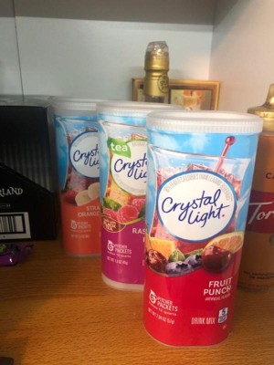 Crystal Light On-the-go Fruit Punch Drink Mix - 10pk/0.09oz : Target