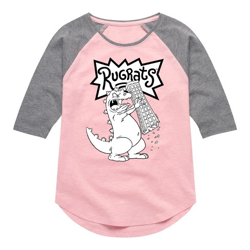 Girls' Rugrats Reptar Tokyo - Light Pink/ath Hea - Medium : Target