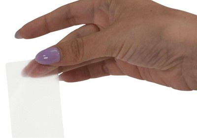 School Smart Vinyl Label Protectors, Round Corner Rectangle, 1-1/4 X 3 ...