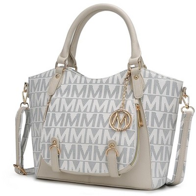 Mkf Collection Fula Signature Satchel Vegan Leather, Elegant Handbag ...