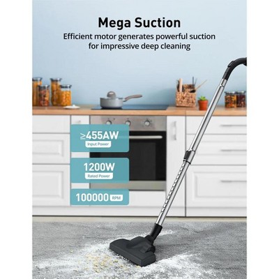 Aspiron 1200w Lightweight Bagless Vacuum Cleaner Ca006 - 3.7qt Capacity ...