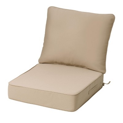 Pellebant Outdoor Patio Deep Seat Cushion Set 24x24x5.5" Set of 2 ...