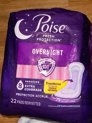Poise Overnight Incontinence Pads - 36ct : Target