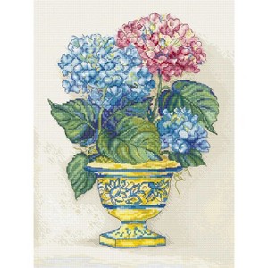 Letistitch Hydrangea Blooms L8065 Counted Cross Stitch Kit : Target