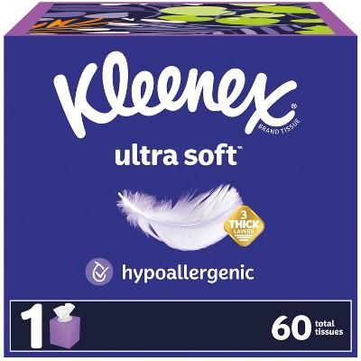 Kleenex Ultra Soft 3-ply Facial Tissue - 60ct : Target