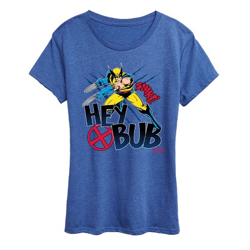 Women's Marvel Hey Bub Wolverine Short Sleeve Graphic T-shirt - Heather ...