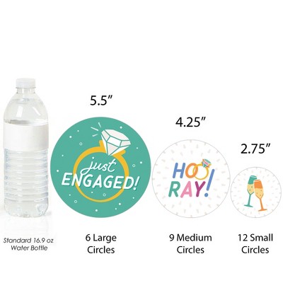 Big Dot Of Happiness Just Engaged - Colorful - Engagement Party Giant ...