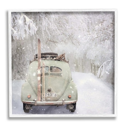Stupell Industries Vintage Buggy In Snow, 12'' X 12'' : Target