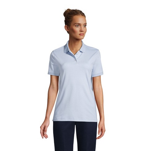 Lands' End School Uniform Women's Tall Short Sleeve Interlock Polo ...