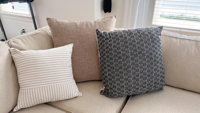 Oversized Textural Woven Square Throw Pillow - Threshold™ : Target