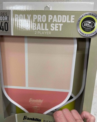 Franklin Sports 2 Player Poly Pro Pickleball Set With Balls - Pink ...
