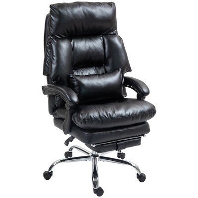Homcom Overstuffed Executive Office Chair, High Back Pu Leather Swivel ...