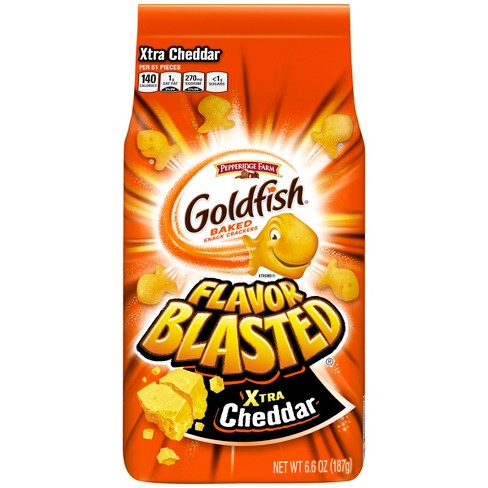 Pepperidge Farm Goldfish Flavor Blasted Xtra Cheddar Crackers - 6.6oz ...