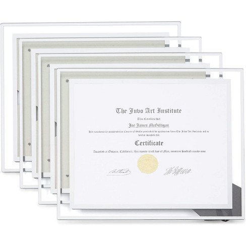 Stockroom Plus 4 Pack Glass Diploma Holders, 11 X 8.5 Inch Floating ...