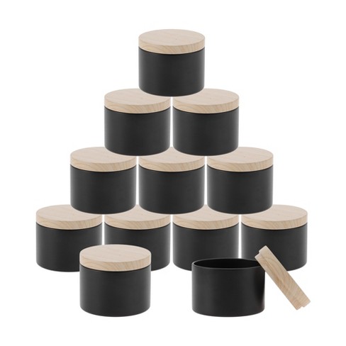 Unique Bargains Candle Tins With Lids 12 Pcs : Target