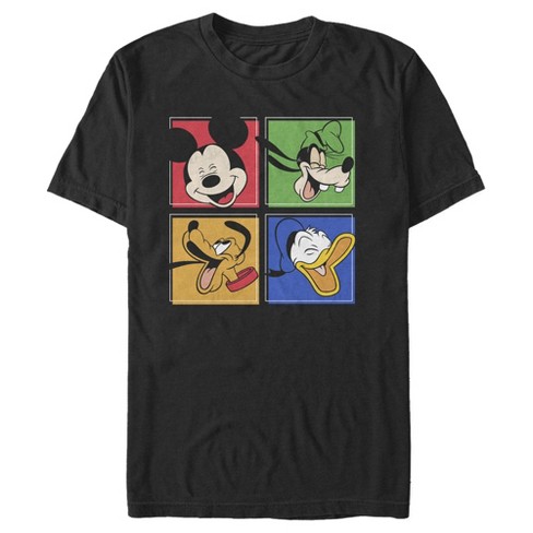 Men's Mickey & Friends Mickey Mouse Character Grid T-shirt - Black - 2x ...
