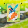 Evergreen Gnome Bunny Garden Burlap Flag 12.5 X 18 Inches Indoor ...