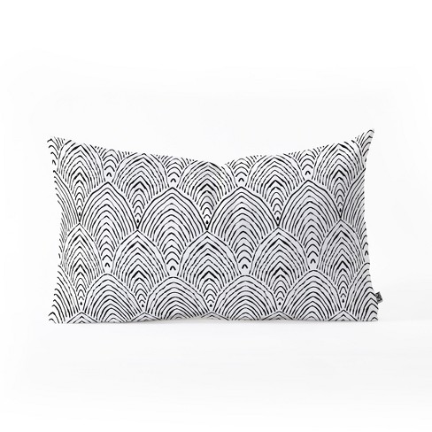 Alison Janssen Hand Drawn Deco Oblong Throw Pillow - Society6 : Target