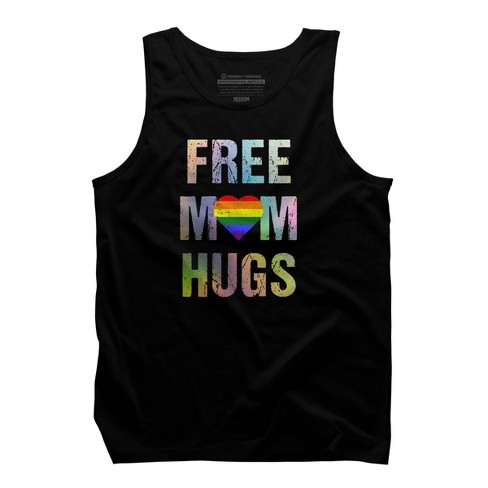 Design By Humans Free Mom Hugs Pride Rainbow Vintage By Tank Top ...