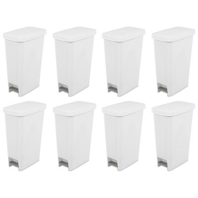 Sterilite 13 Gallon Touchtop Wastebasket Trash Can Garbage Recycle Bin ...