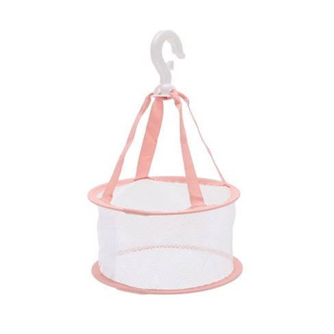 Unique Bargains Durable Clothes Drying Basket 5.12"x7.87" Pink 1 Pc ...
