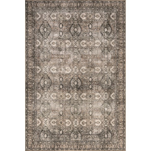 Nuloom Hillstone Collection Traditional Vintage Medallion Area Rug, 4 ...