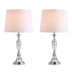 28.25" Crystal Foster Table Lamp (includes Led Light Bulb) Clear ...