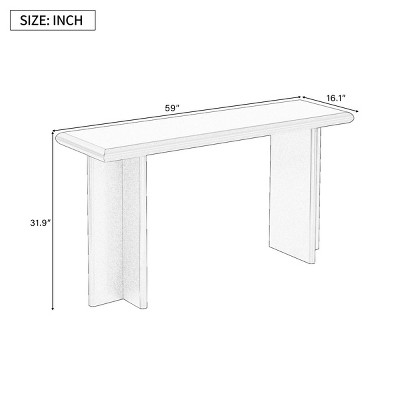 Monica White Entryway Table With L-Shaped Nepal | Ubuy