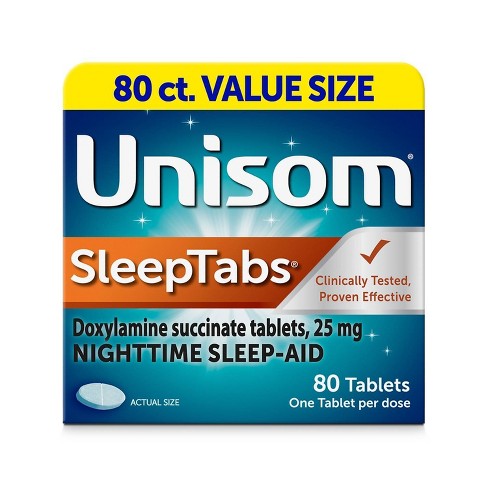Unisom Sleeptabs Sleep-aid Tablets - Doxylamine Succinate - 80ct : Target