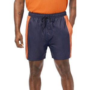 KingSize 5" Contrast Swim Shorts With Super Stretch Liner - 8XL, Navy ...