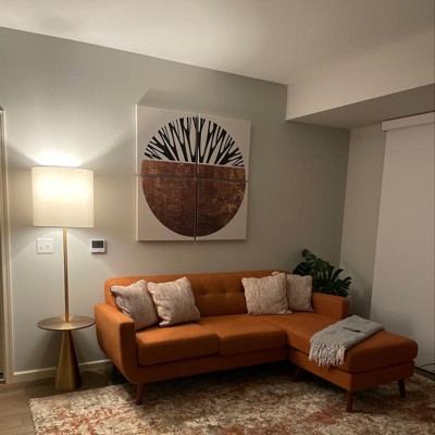 67.75"x17" Modern Floor Lamp With Table Brass - Threshold™ : Target