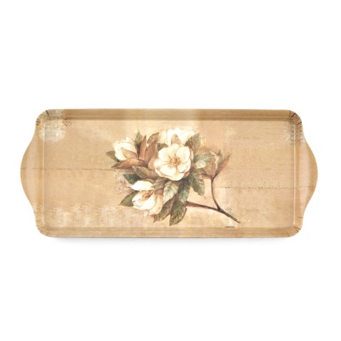 Pimpernel Sugar Magnolia Melamine Sandwich Tray - 15.25" X 6.5" : Target