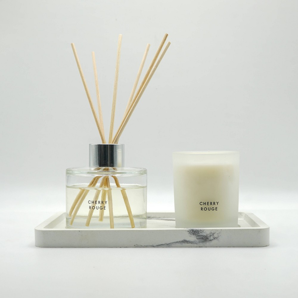 Landon Tyler Cloakroom Gift Set with Cherry Rouge Candle Diffuser and ...