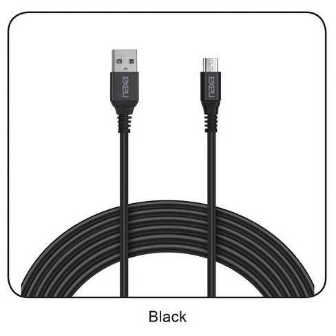 3 Ft. Fast Charge And Sync Round Micro Usb Cable-black : Target