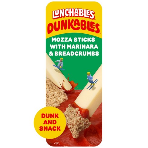 Lunchables Dunkables Cheese Sticks With Pizza Sauce And Bread Crumbs ...