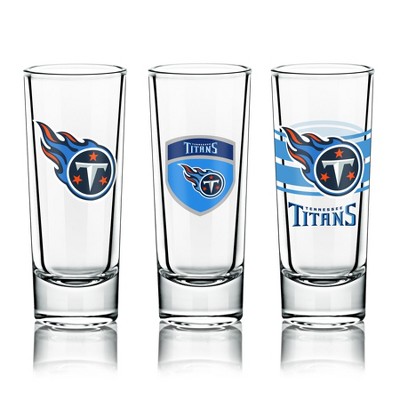 NFL Shot Glass, 6-Pack Set, with Multiple Designs - Tennessee Titans ...